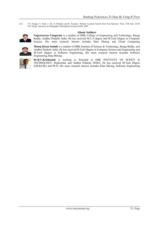 Ranking Preferences to Data by Using R-Trees | PDF