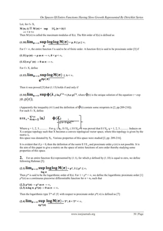 On Spaces of Entire Functions Having Slow Growth Represented By Dirichlet Series | PDF