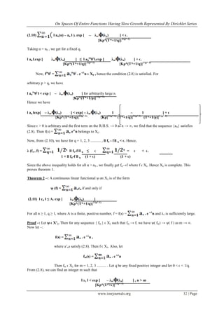 On Spaces of Entire Functions Having Slow Growth Represented By Dirichlet Series | PDF