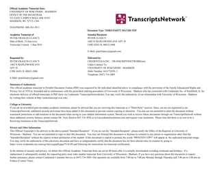 PeteClancy-OfficialTranscript-UWMadison | PPT