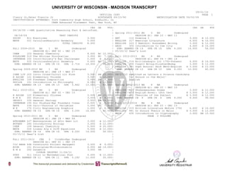 PeteClancy-OfficialTranscript-UWMadison | PDF
