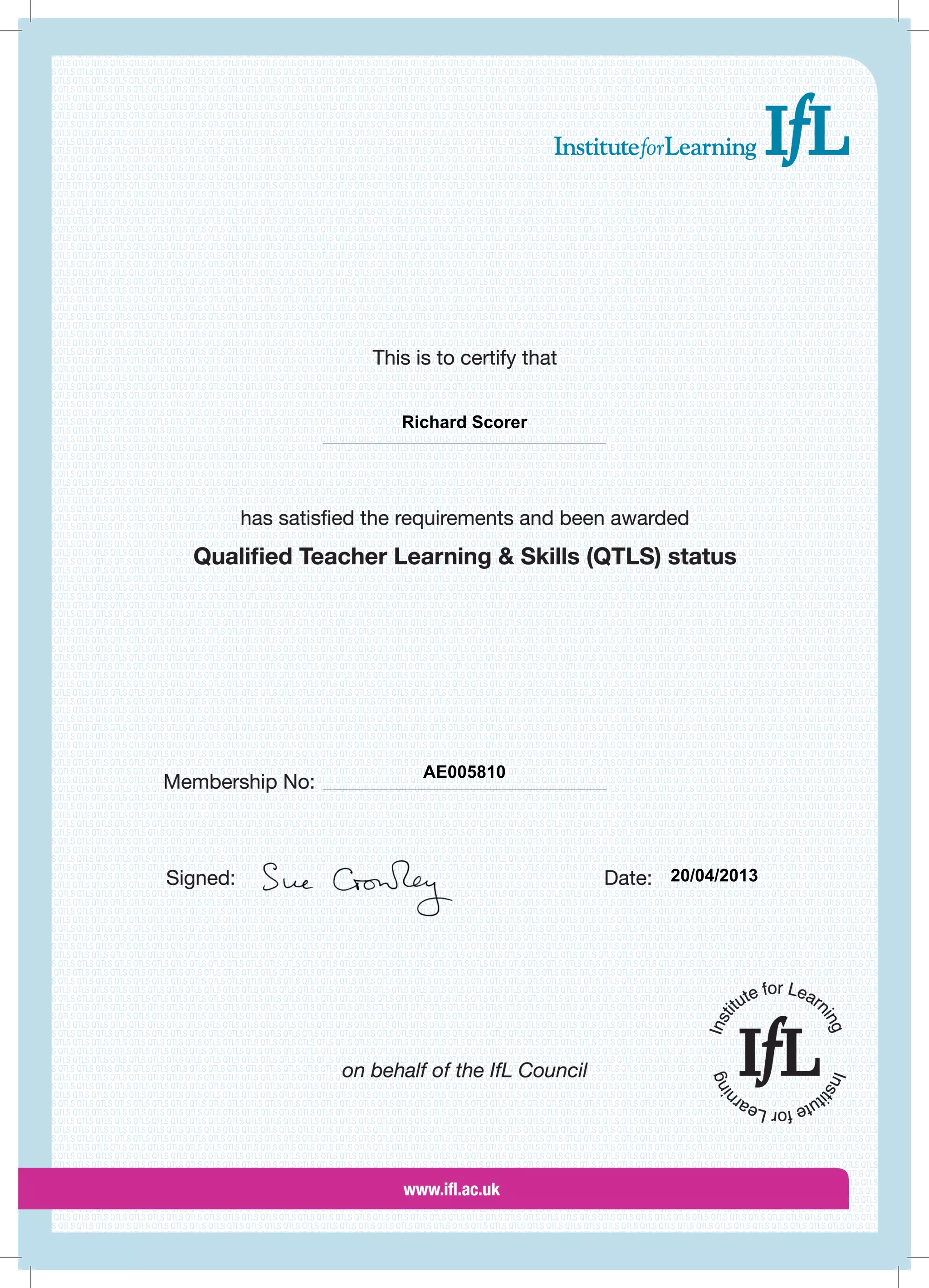 QTLS Certificate | PDF