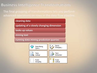 SSIS 2008 R2 data flow | PPTX | Databases | Computer Software and Applications