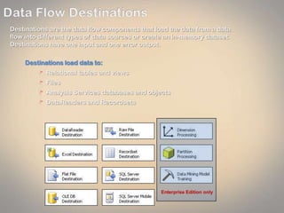 SSIS 2008 R2 data flow | PPTX | Databases | Computer Software and Applications