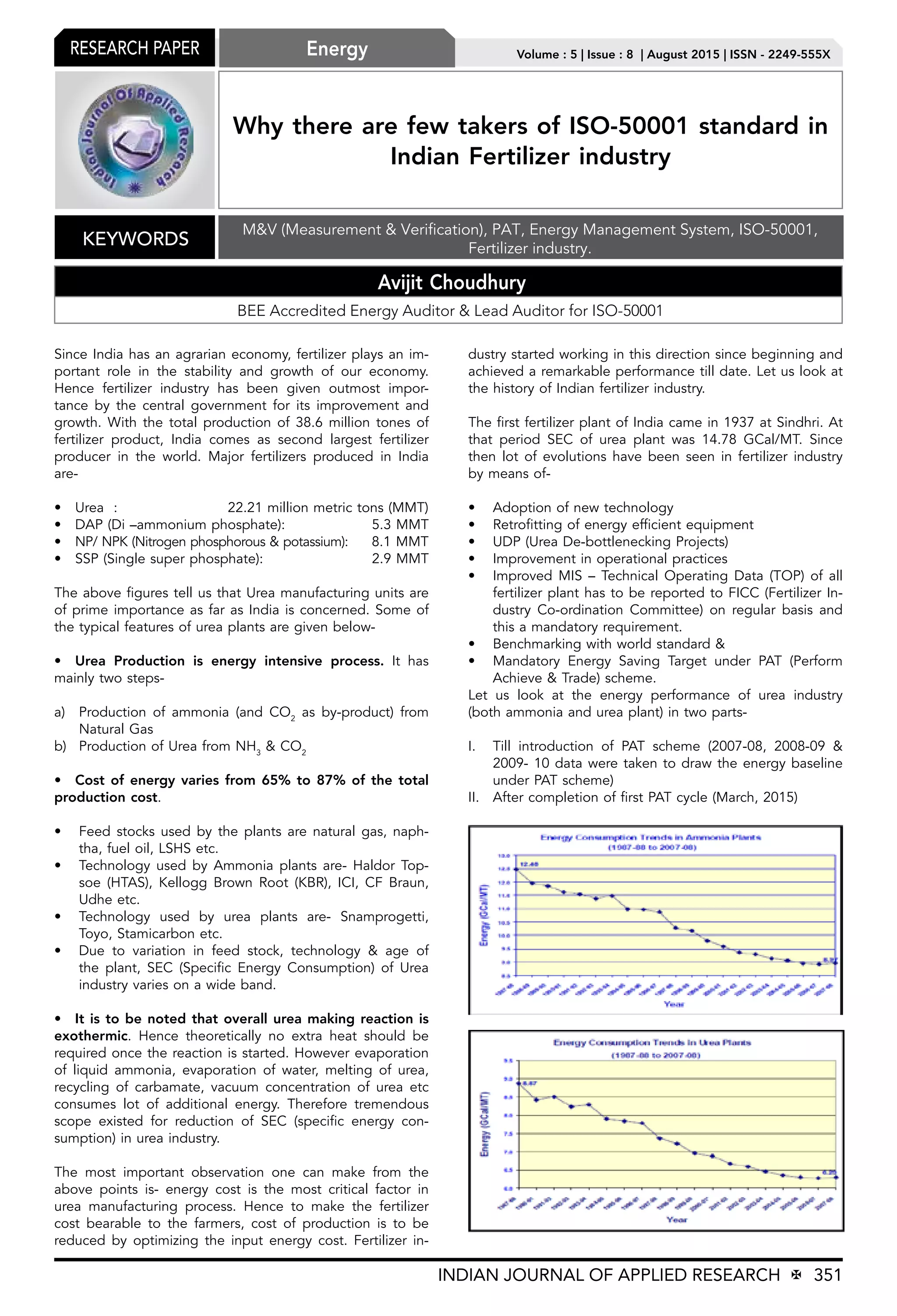 Article_Fertliser_ISO-50001 | PDF