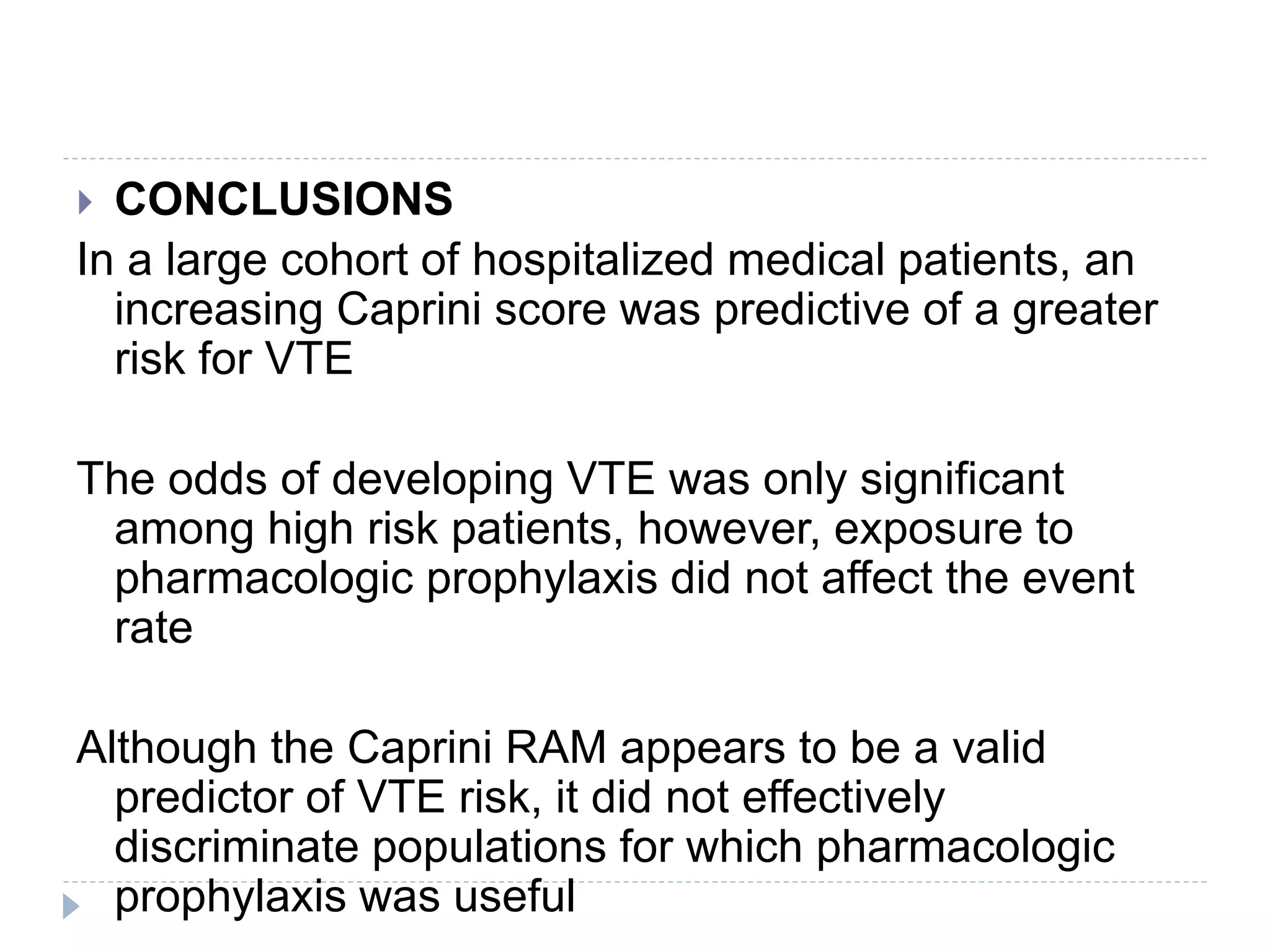 VTE RISK ASSESSMENT MODELS AND PREVENTION | PPTX