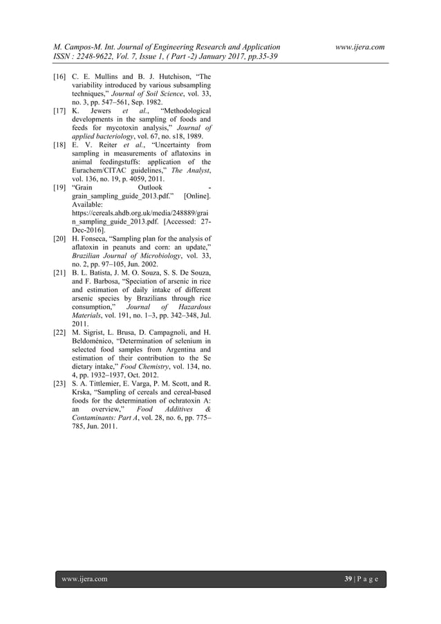 Applications of quartering method in soils and foods | PDF
