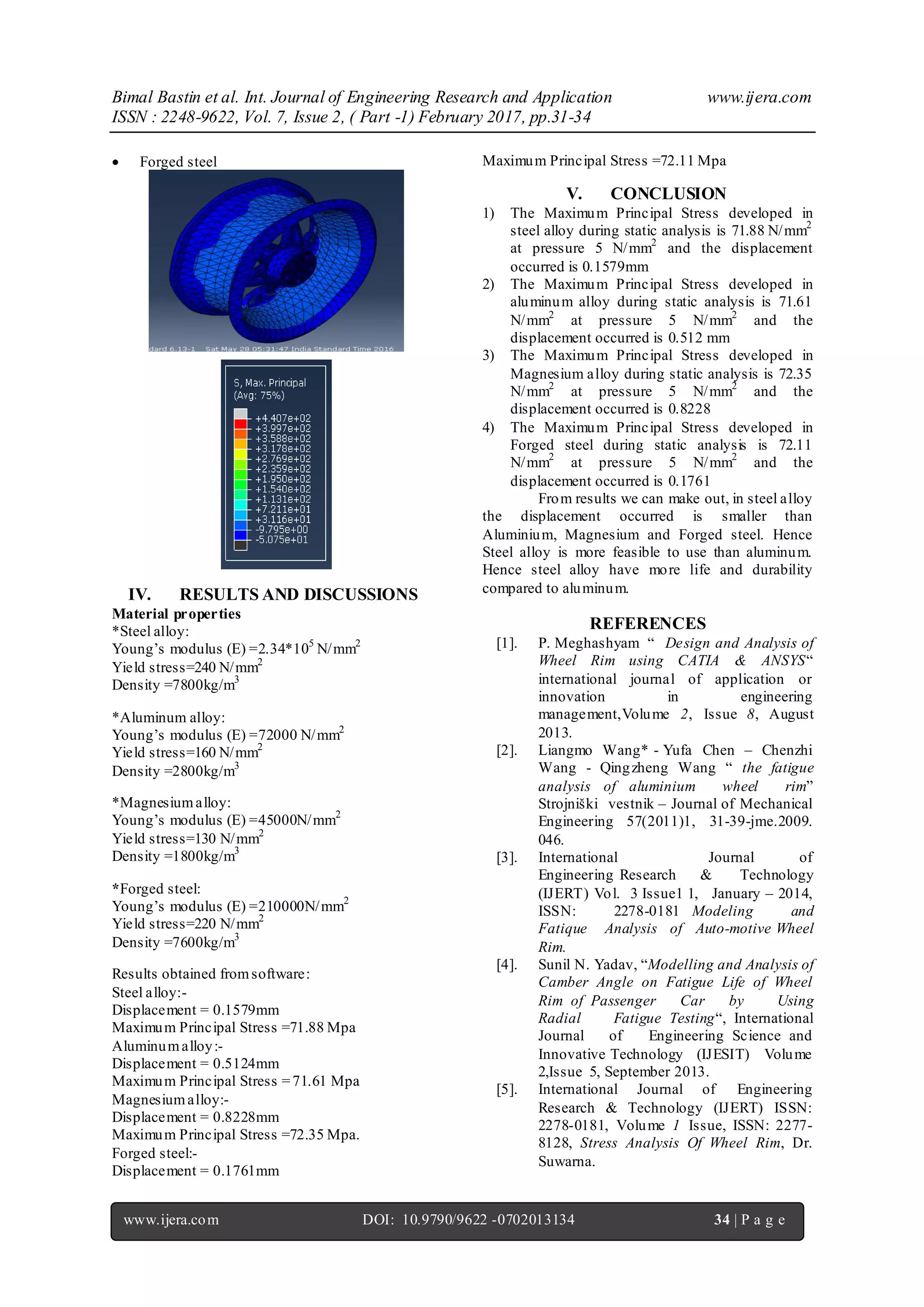 Finite Element Analysis Of Wheel Rim Using Abaqus Software Pdf