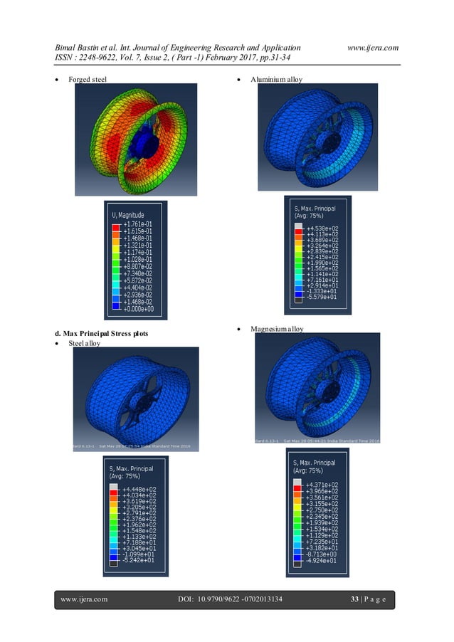 Finite Element Analysis of Wheel Rim Using Abaqus Software | PDF