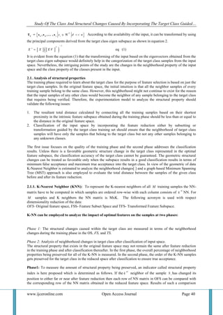 Study of the Class and Structural Changes Caused By Incorporating the Target Class Guided ...