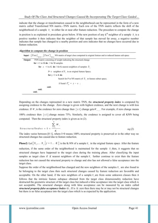Study of the Class and Structural Changes Caused By Incorporating the Target Class Guided ...