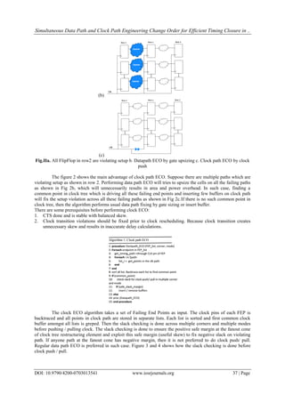 Simultaneous Data Path and Clock Path Engineering Change Order for Efficient Timing Closure in ...