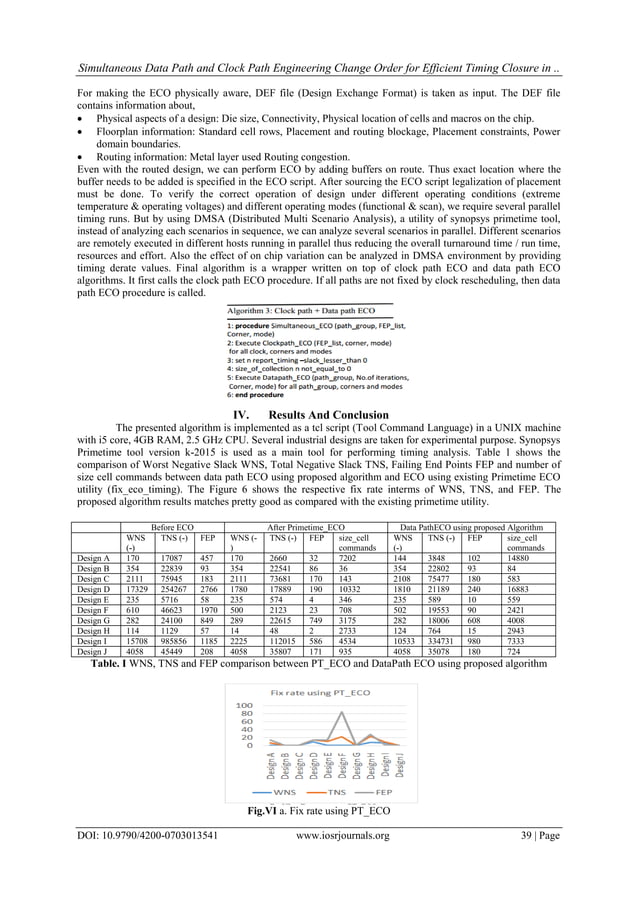 Simultaneous Data Path and Clock Path Engineering Change Order for Efficient Timing Closure in ...