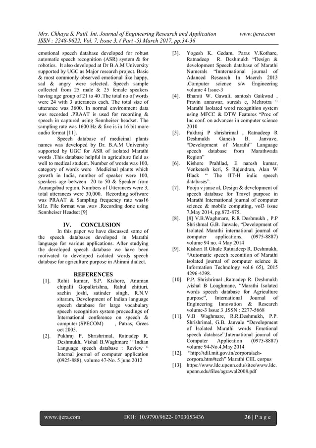 A Review on Marathi Language Speech Database Development for Automatic Speech Recognition (ASR ...