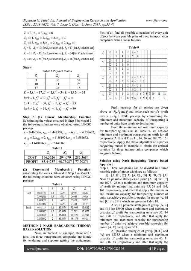 n-Parties Contract Based Transportation Problem and Its Solution | PDF