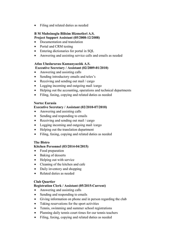 Lilly CV | DOC | Business | Business and Finance