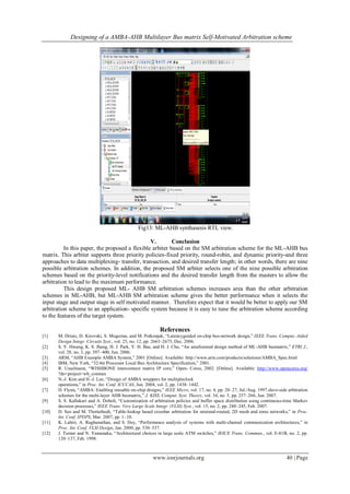 Designing of a AMBA-AHB Multilayer Bus matrix Self-Motivated Arbitration scheme | PDF