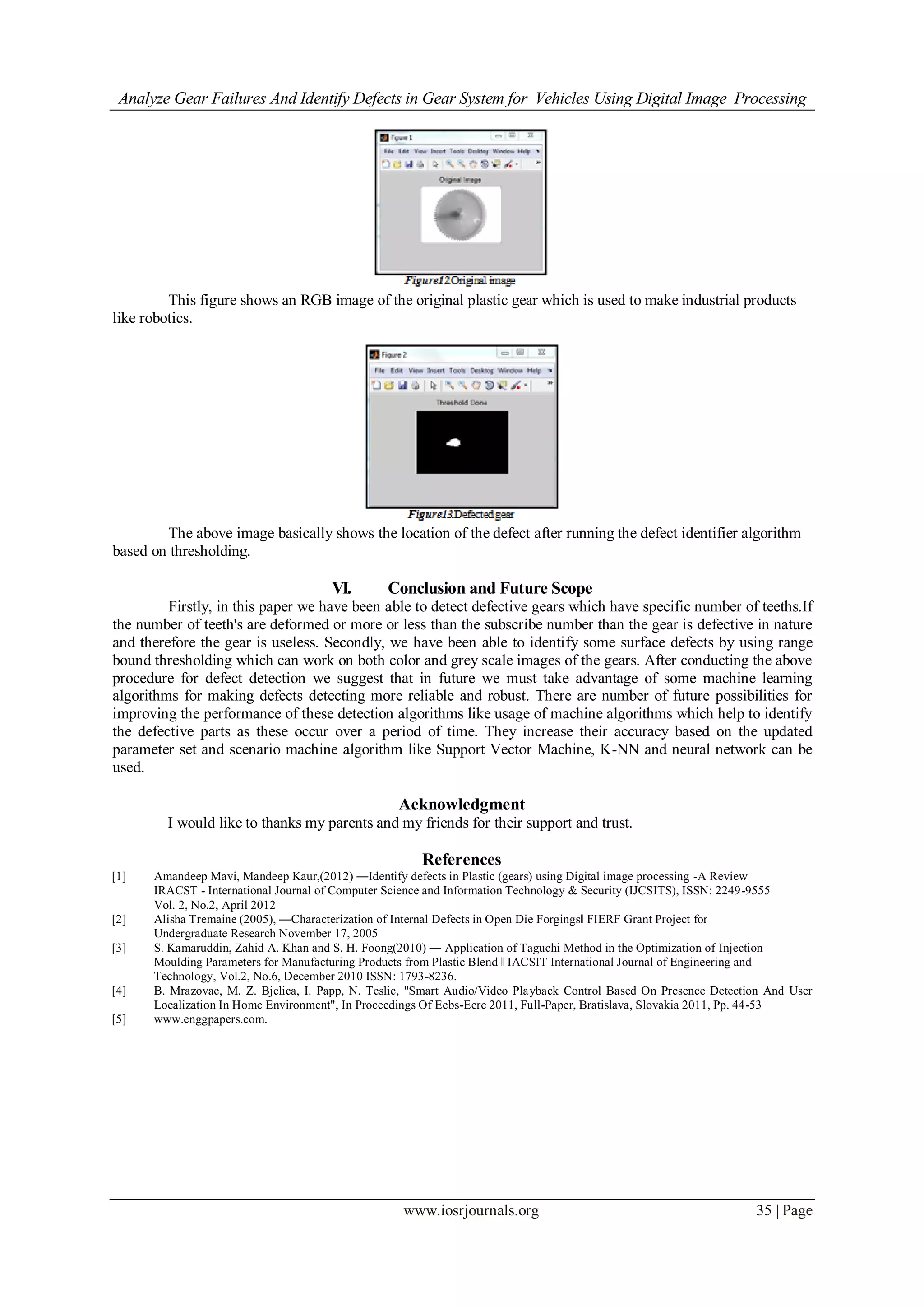 Analyze Gear Failures and Identify Defects in Gear System for Vehicles ...