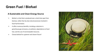 Eco-Friendly Biofuel Manufacturer | PPT