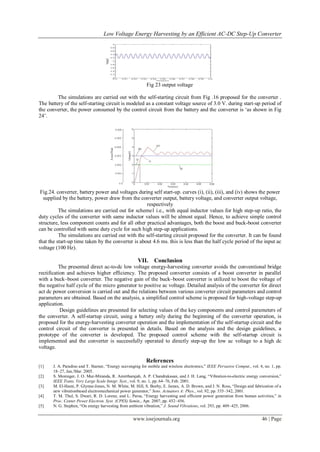 Low Voltage Energy Harvesting by an Efficient AC-DC Step-Up Converter | PDF