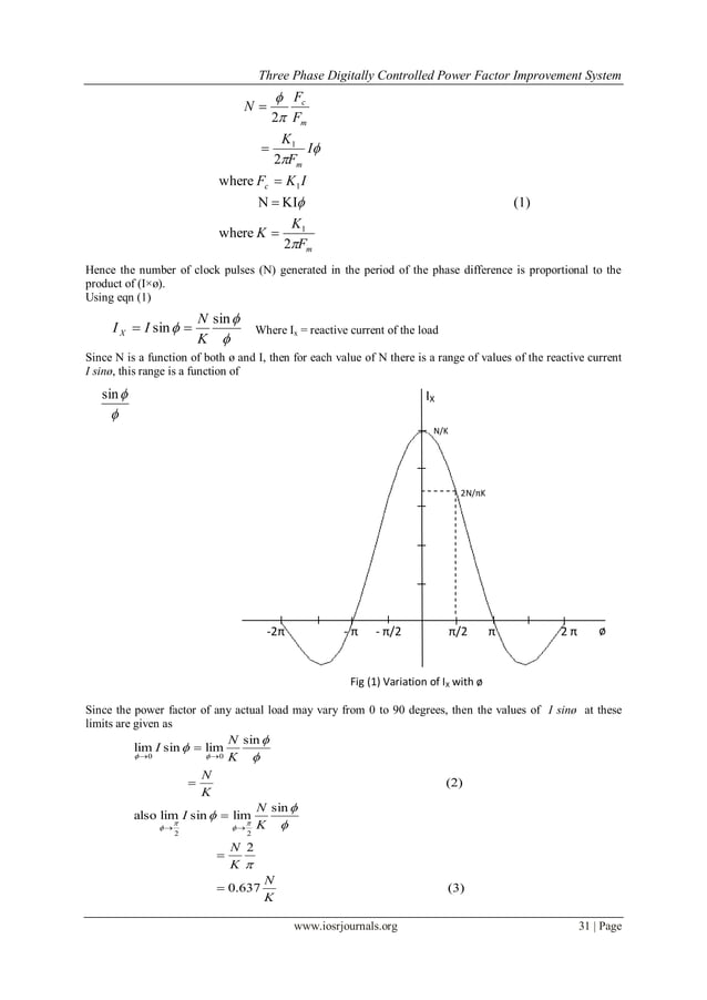 Three Phase Digitally Controlled Power Factor Improvement System | PDF