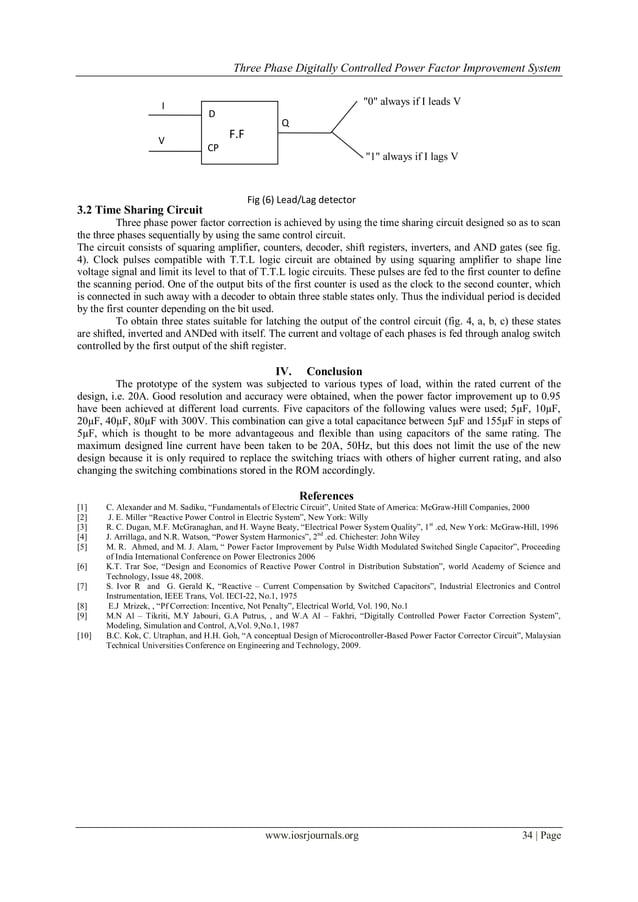 Three Phase Digitally Controlled Power Factor Improvement System | PDF