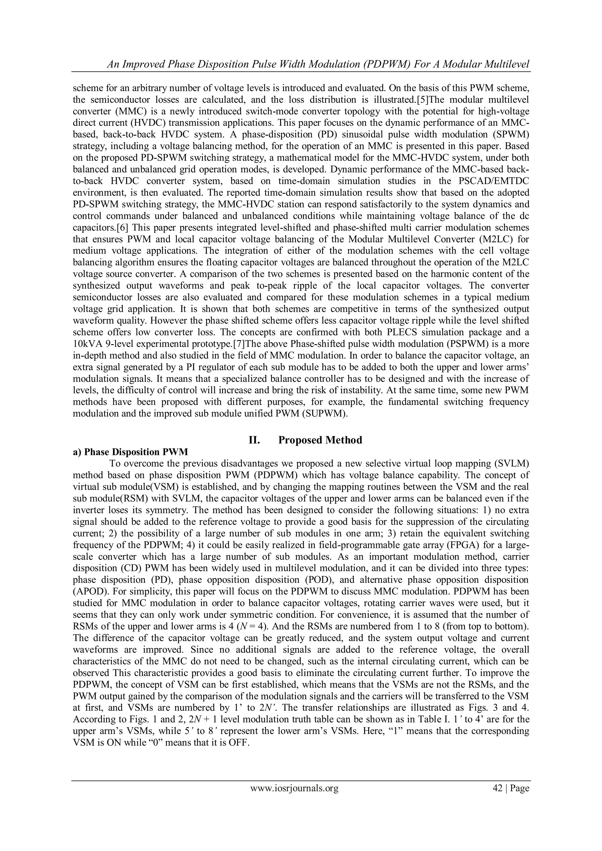 An Improved Phase Disposition Pulse Width Modulation (PDPWM) For a ...