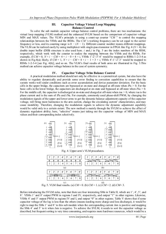 An Improved Phase Disposition Pulse Width Modulation (PDPWM) For a Mo…