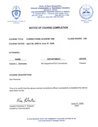 Notice of course completion | PDF