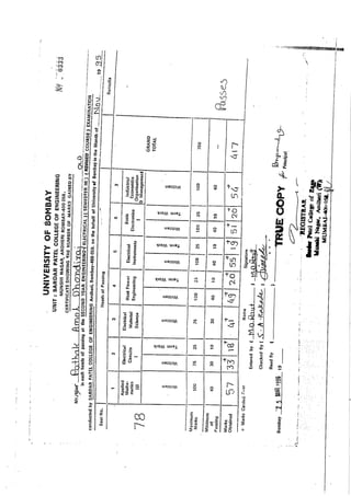 Transcript Degree Pdf
