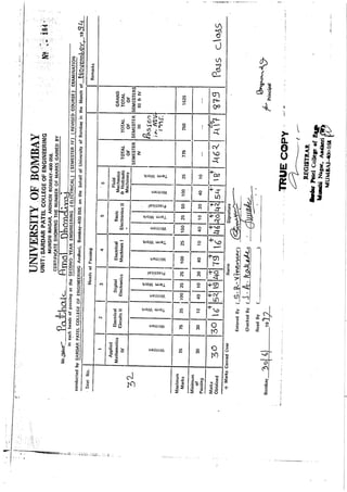 Transcript-Degree | PDF