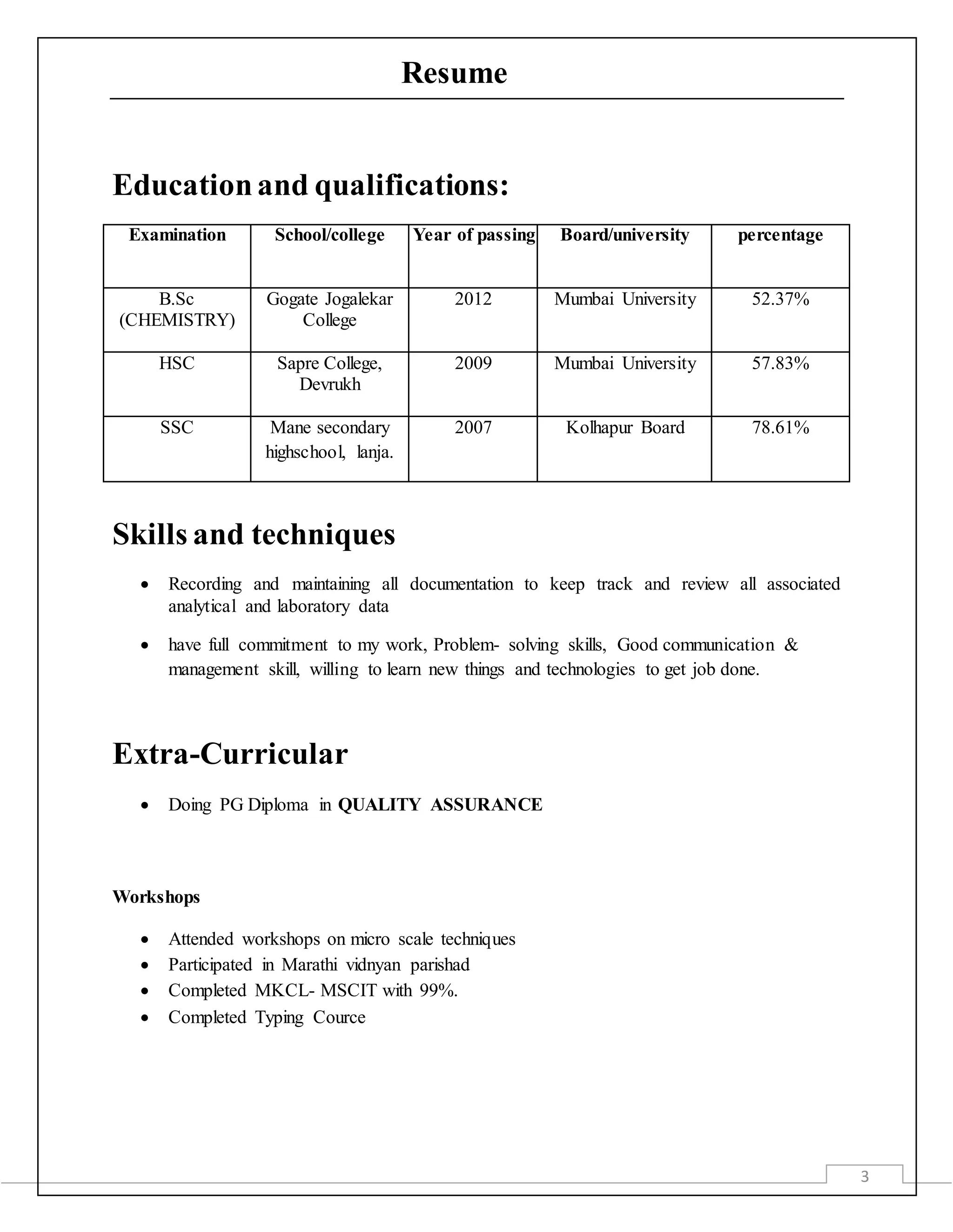 nikhil padhye resume | DOCX