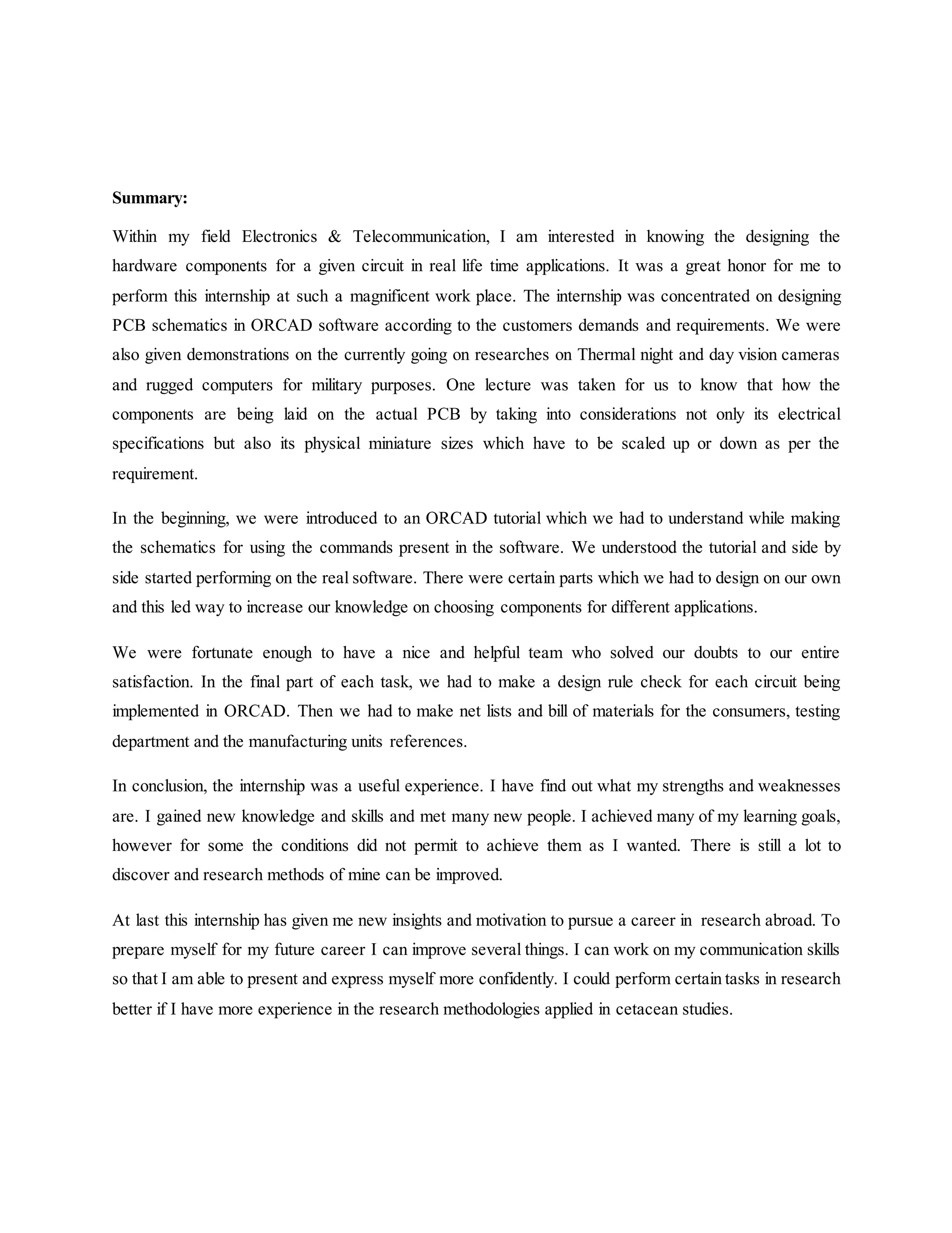 tata power, SED internship report | DOCX