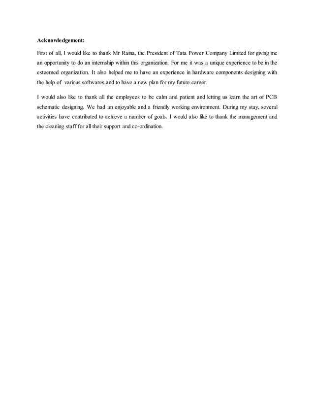 tata power, SED internship report | DOCX