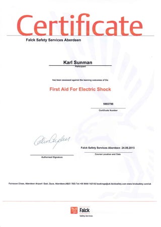 First Aid For Electric Shock (1) | PDF