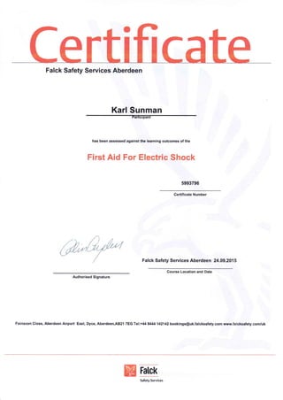 First Aid For Electric Shock (1) | PDF