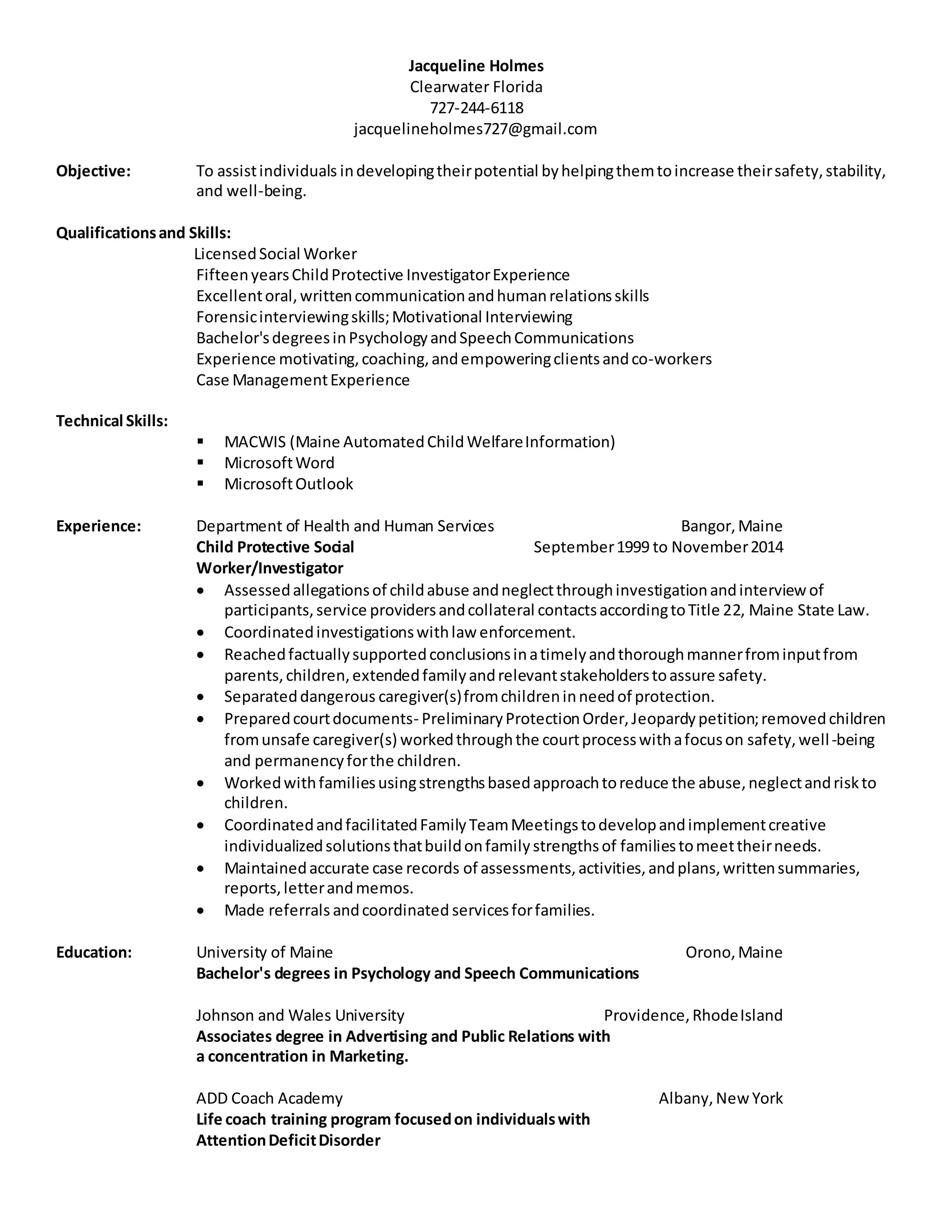 Jacqueline Holmes Resume (1) | DOCX