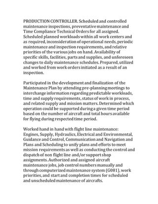 PRODUCTION CONTROLLER | DOCX