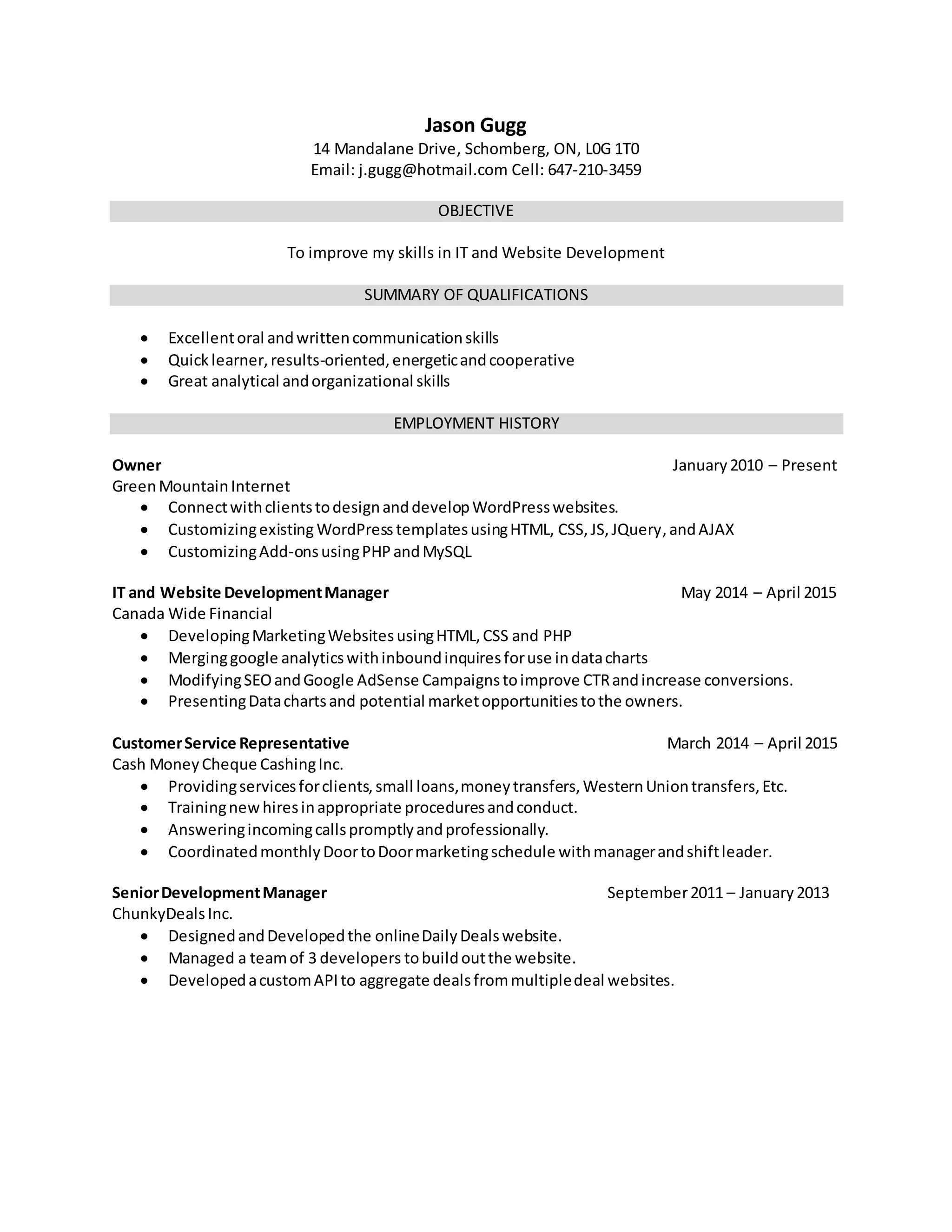 Jason Resume | PDF