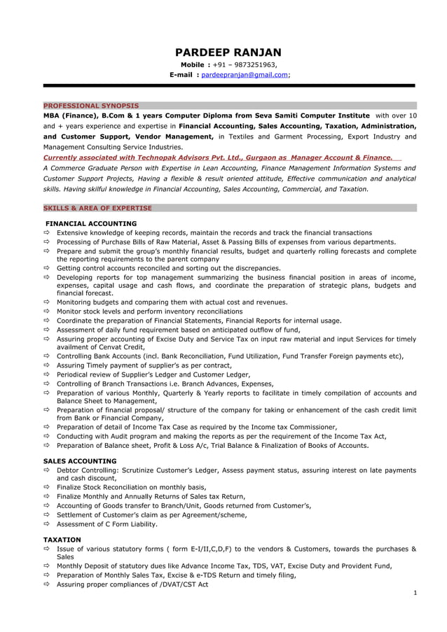 Pardeep~Ranjan-CV | PDF