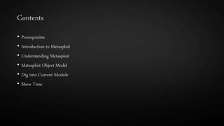 Metasploit Module Development | PPT