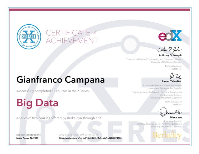 Big Data Specialization in PySpark - Berkeley | PPT