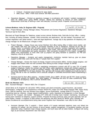 Ravikiran Jagadale - Infra | DOCX