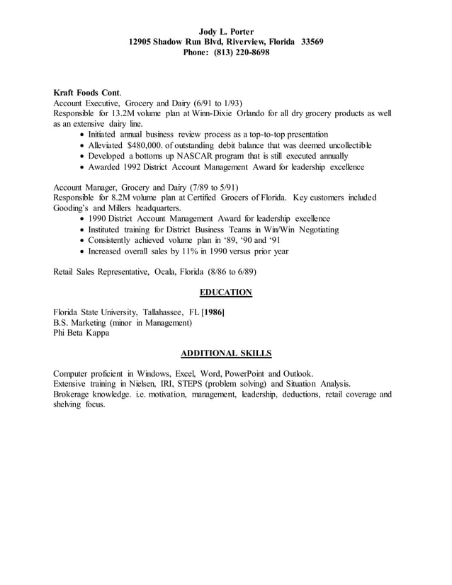 Jody Resume 6-15 | DOCX