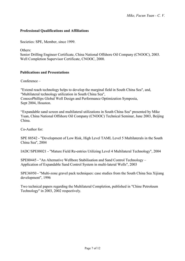 CV_Mike Yuan_201609_E | PDF