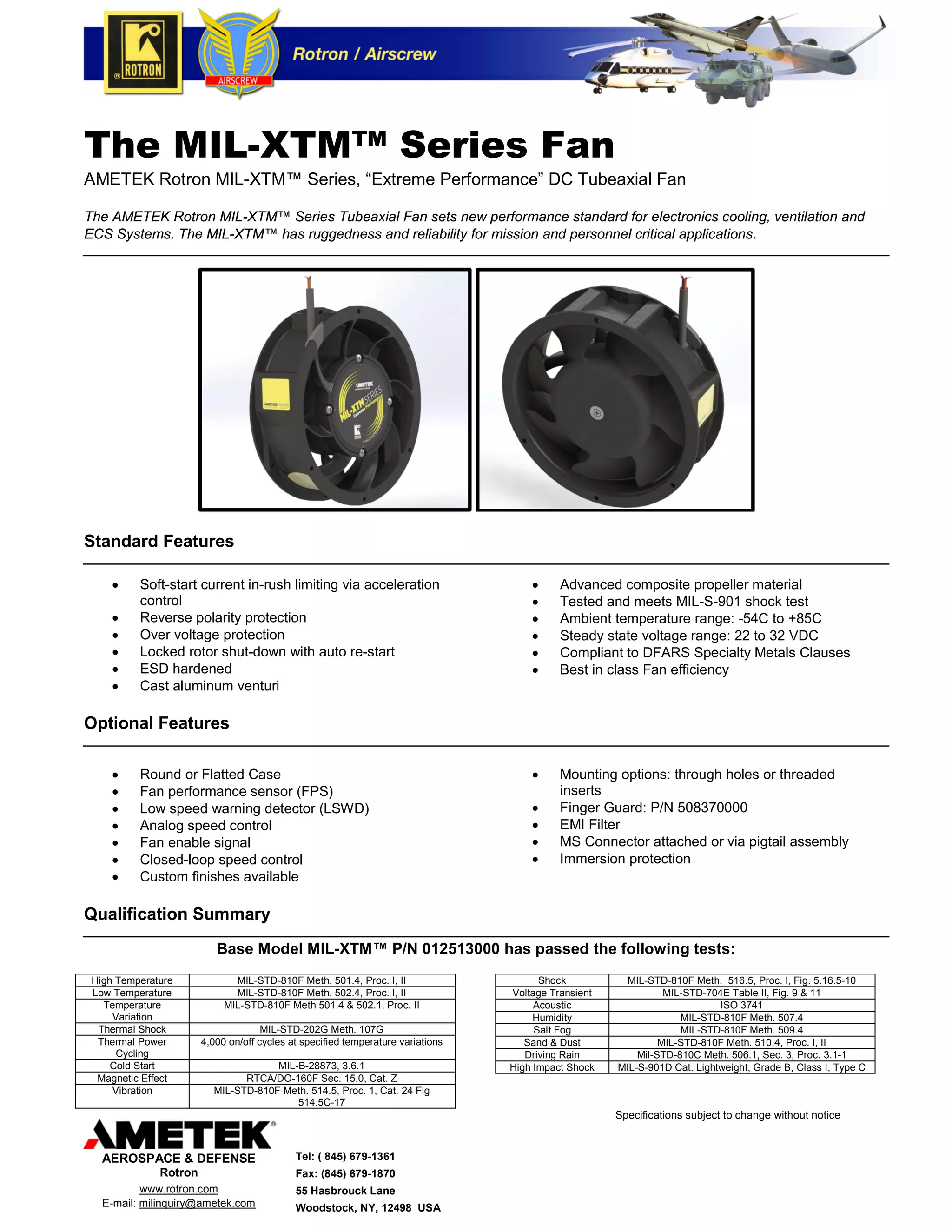 Tubeaxial-Mil-XTM | PDF