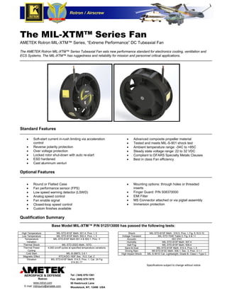 Tubeaxial-Mil-XTM | PDF