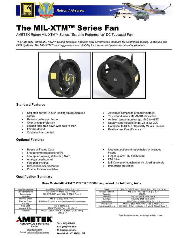 Tubeaxial-Mil-XTM | PDF