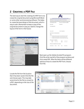 Manual for Fillable Form | DOCX | Desktop Publishing | Computer ...