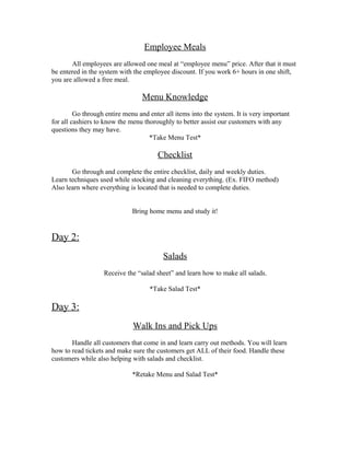 Training program | DOC